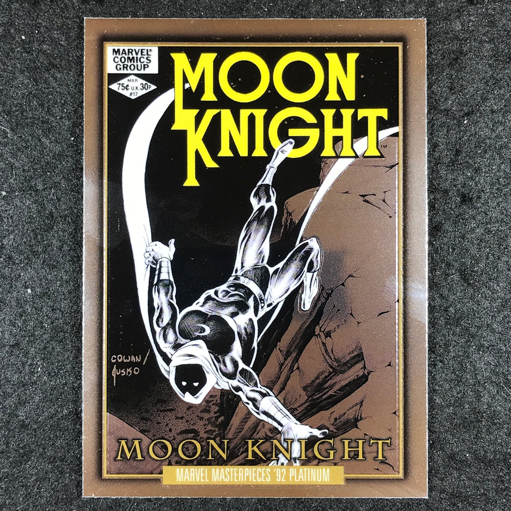 2024 Marvel Masterpieces '92 Platinum MOON KNIGHT Fantastic Covers Bas ...