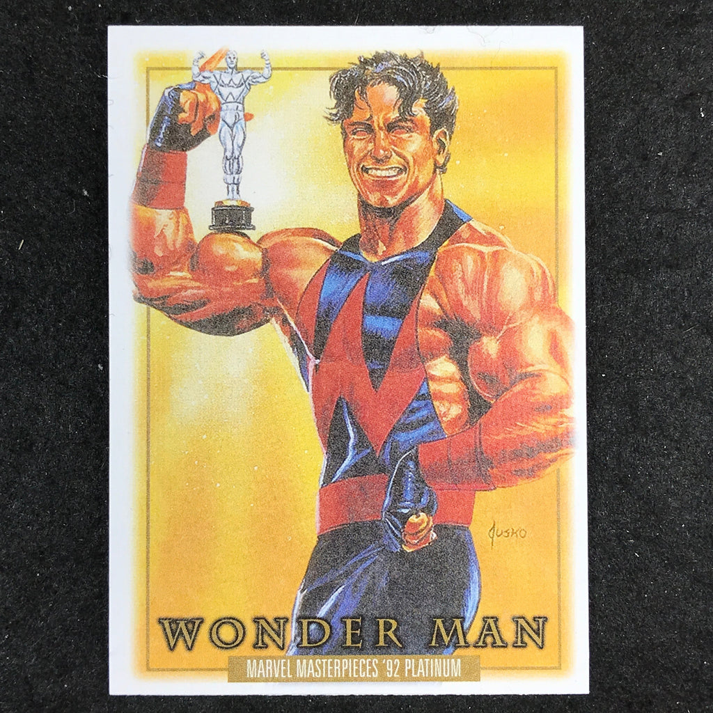 2024 Marvel Masterpieces '92 Platinum WONDER MAN Base Canvas #93 ...