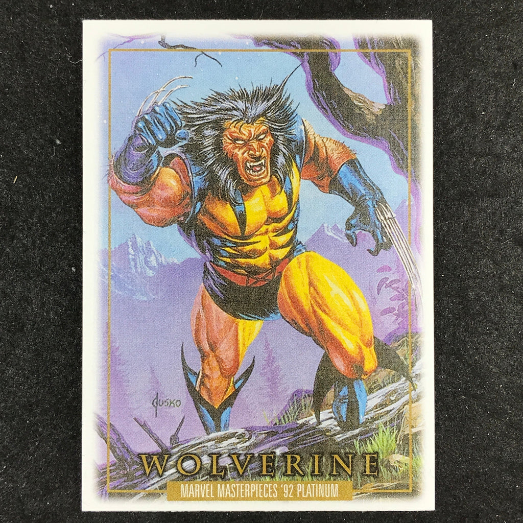 2024 Marvel Masterpieces '92 Platinum WOLVERINE Base Canvas #94 ...