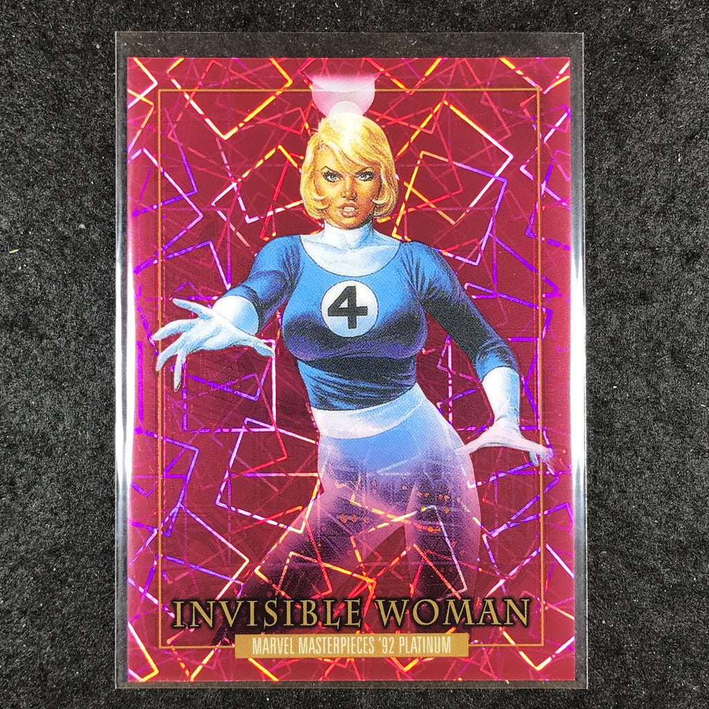 2024 Marvel Masterpieces '92 Platinum INVISIBLE WOMAN Pink Laser 286/9 ...