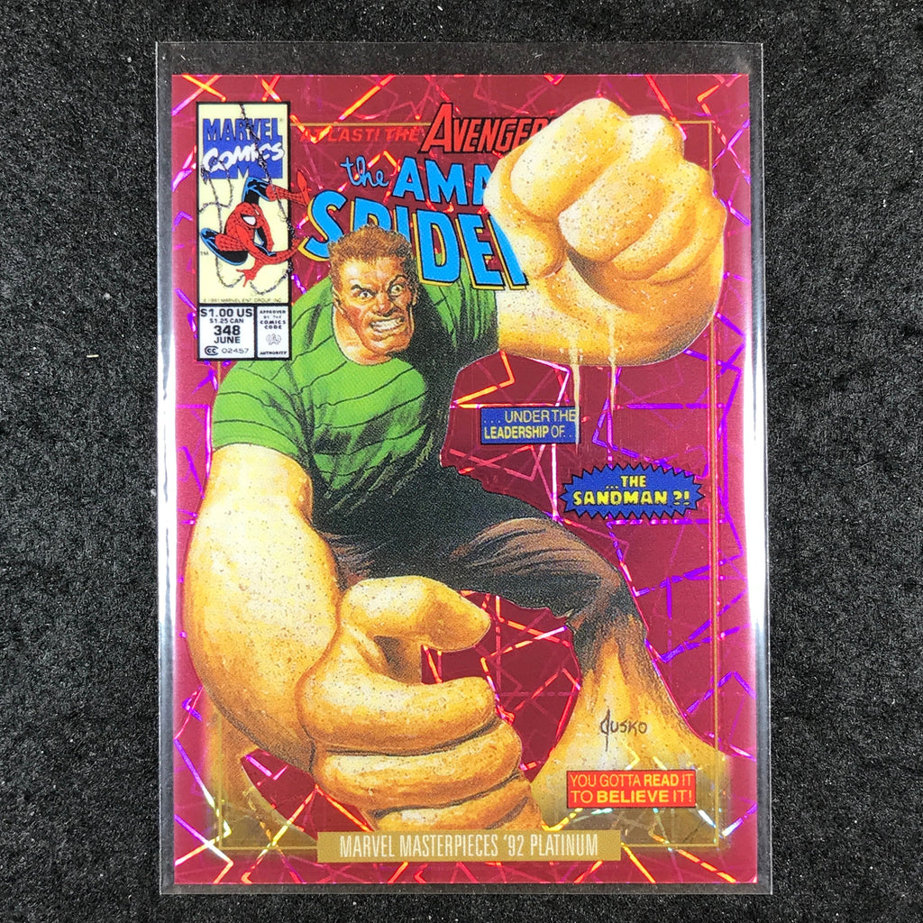 2024 Marvel Masterpieces '92 Platinum SANDMAN Variant Pink Laser 11/69 ...