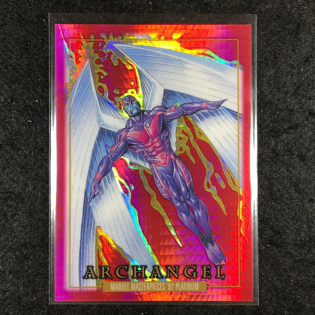 2024 Marvel Masterpieces '92 Platinum ARCHANGEL Base Red Prism 414/492 ...