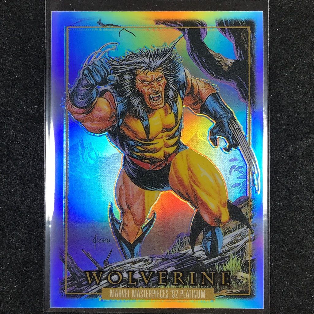 2024 Marvel Masterpieces '92 Platinum WOLVERINE Base Rainbow #94 ...