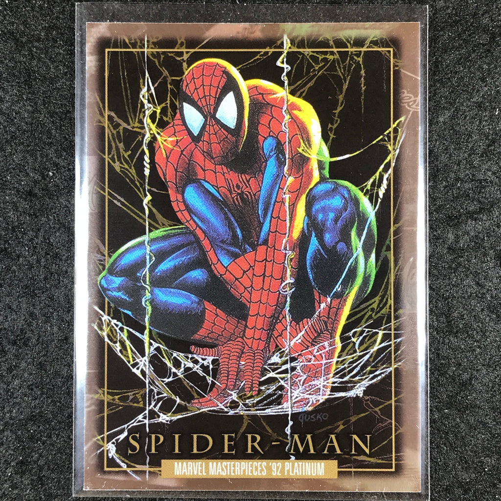 2024 Marvel Masterpieces '92 Platinum SPIDER-MAN Base Holofoil #87 ...