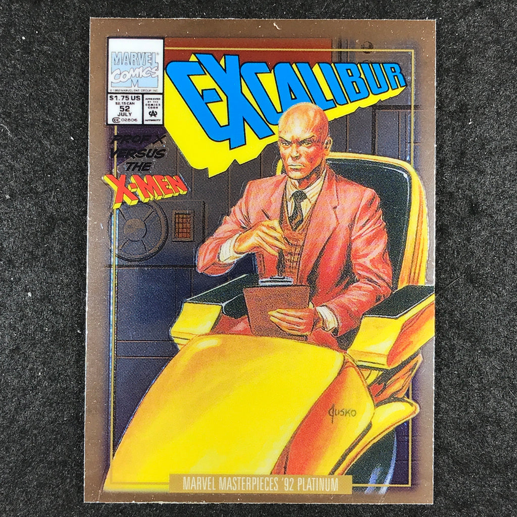 2024 Marvel Masterpieces '92 Platinum PROFESSOR X Variant Cover Base ...