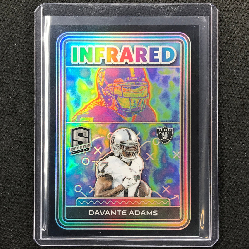 2023 Spectra Football DAVANTE ADAMS Infrared Base 4/99 – Cherry ...