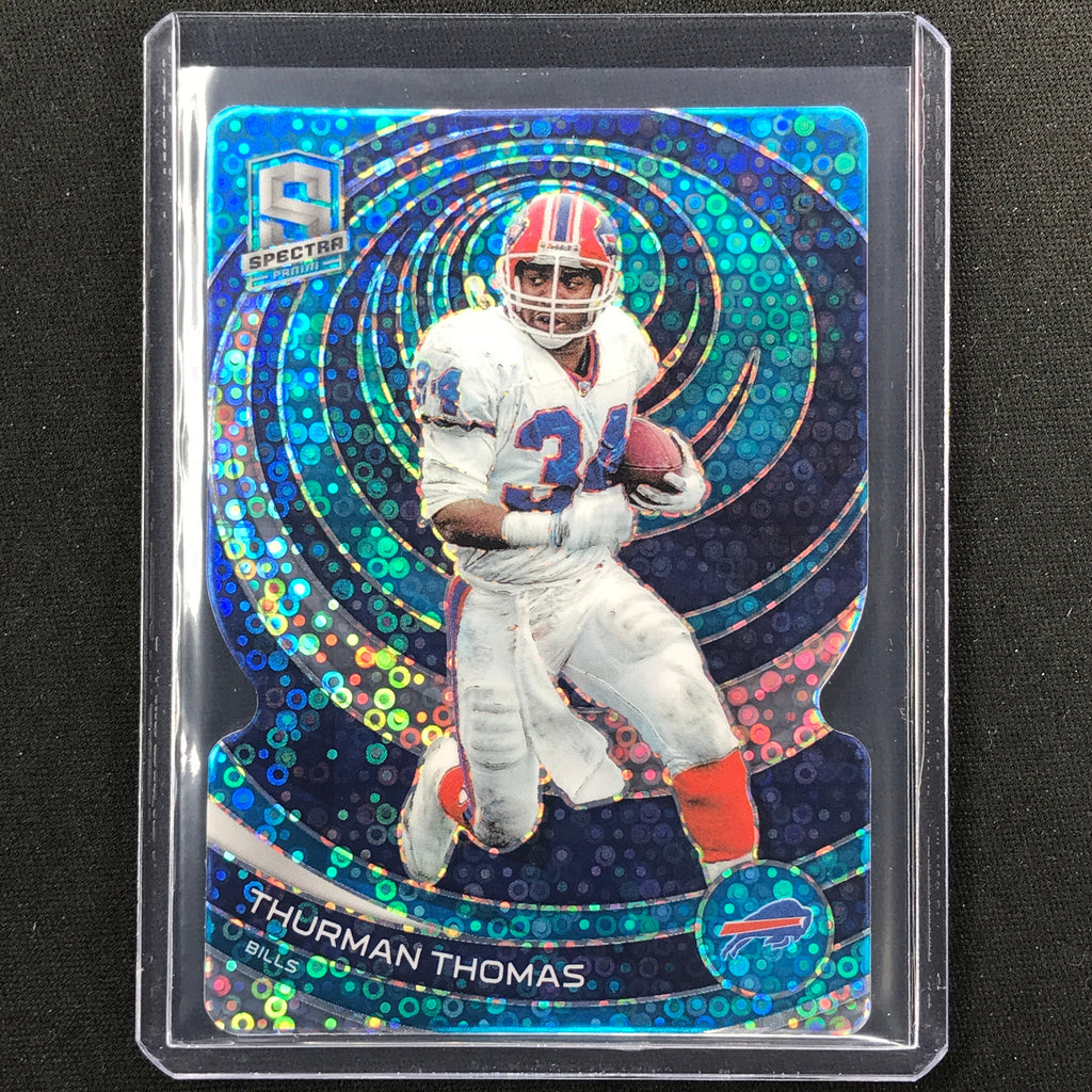 2023 Spectra Football Thurman Thomas Base Blue Neon Die-cut 11/50 ...