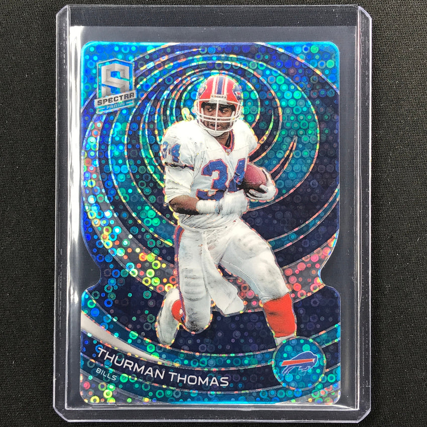 2023 Spectra Football Thurman Thomas Base Blue Neon Die-cut 11/50 ...