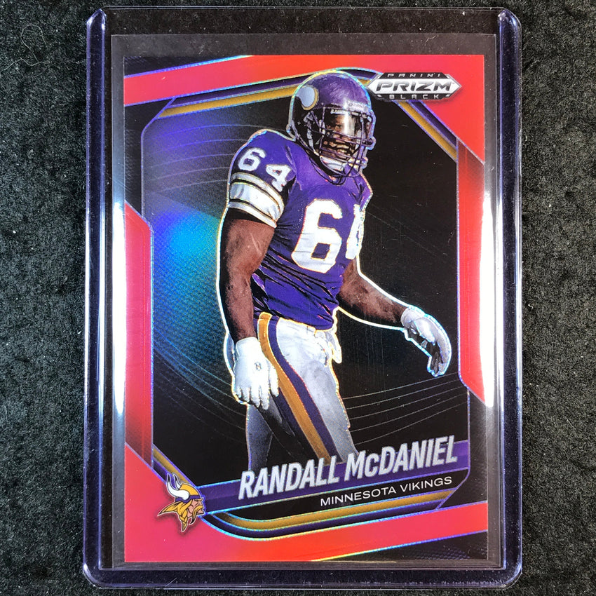 2025 Prizm Black Football RANDALL MCDANIEL Base Red /299 #91 – Cherry ...