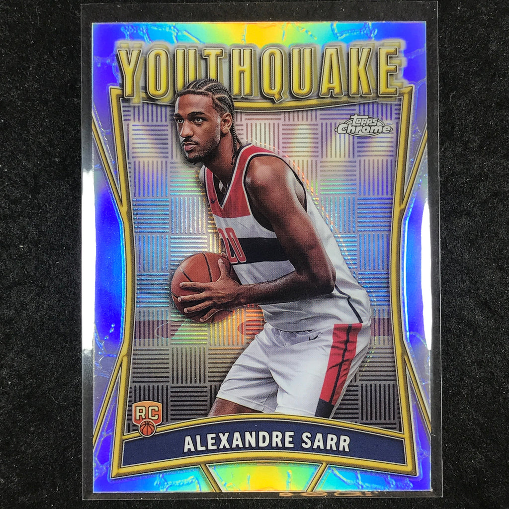 2024-25 Topps Chrome Basketball ALEXANDRE SARR Youthquake Rookie Refra ...