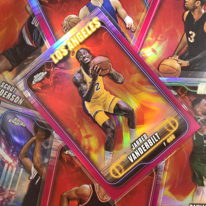 2024-25 Topps Chrome Basketball AJ JOHNSON Rookie Base Magenta #145 ...