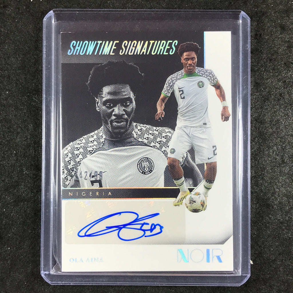 2024-25 Noir Soccer OLA AINA Showtime Signatures Auto 42/99 – Cherry ...