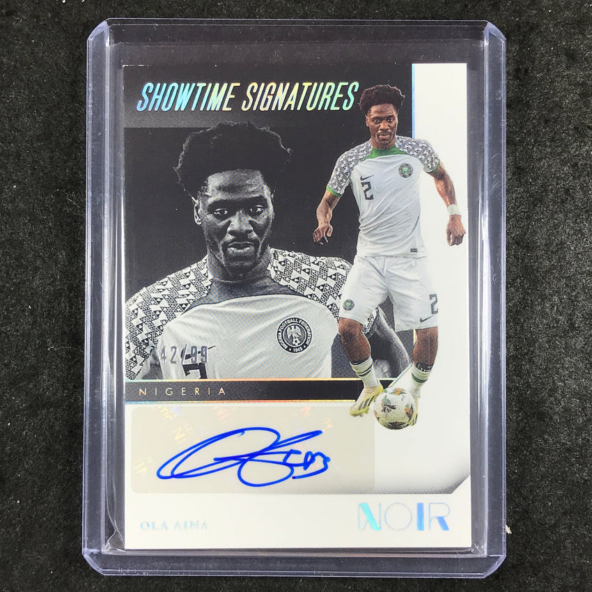 2024-25 Noir Soccer OLA AINA Showtime Signatures Auto 42/99 – Cherry ...