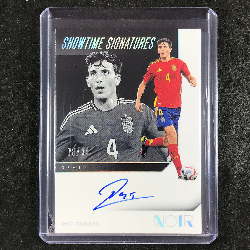 2024-25 Noir Soccer PAU TORRES Showtime Signatures Auto 78/99 – Cherry ...