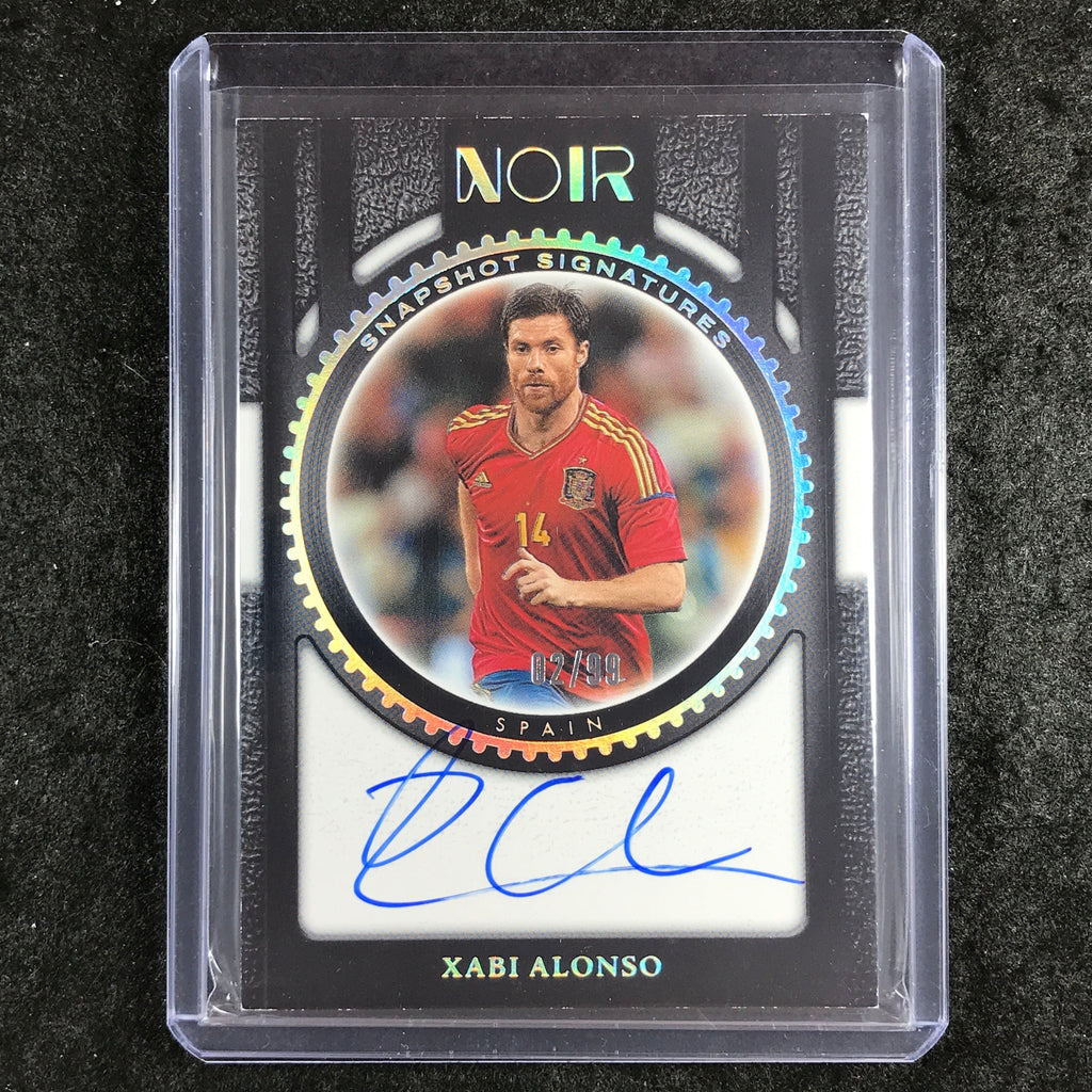 2024-25 Noir Soccer XABI ALONSO Snapshot Signatures Auto 2/99 – Cherry ...