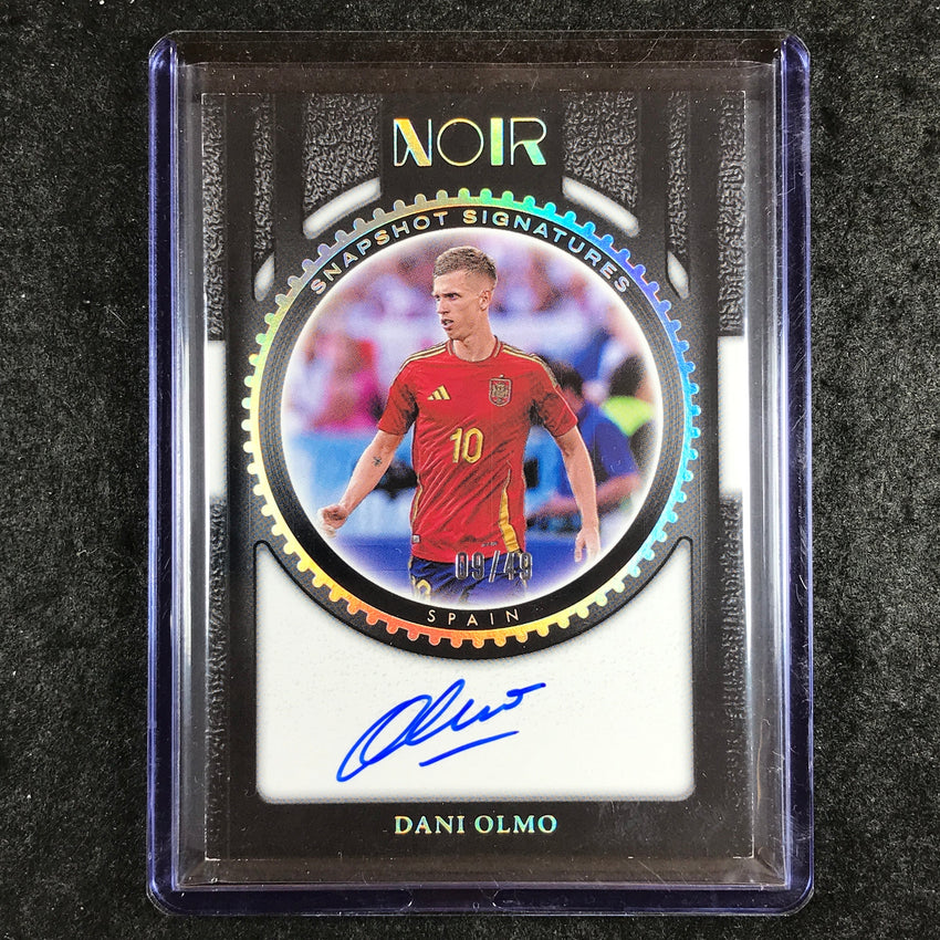 2024-25 Noir Soccer DANI OLMO Snapshot Signatures Auto 9/49 – Cherry ...