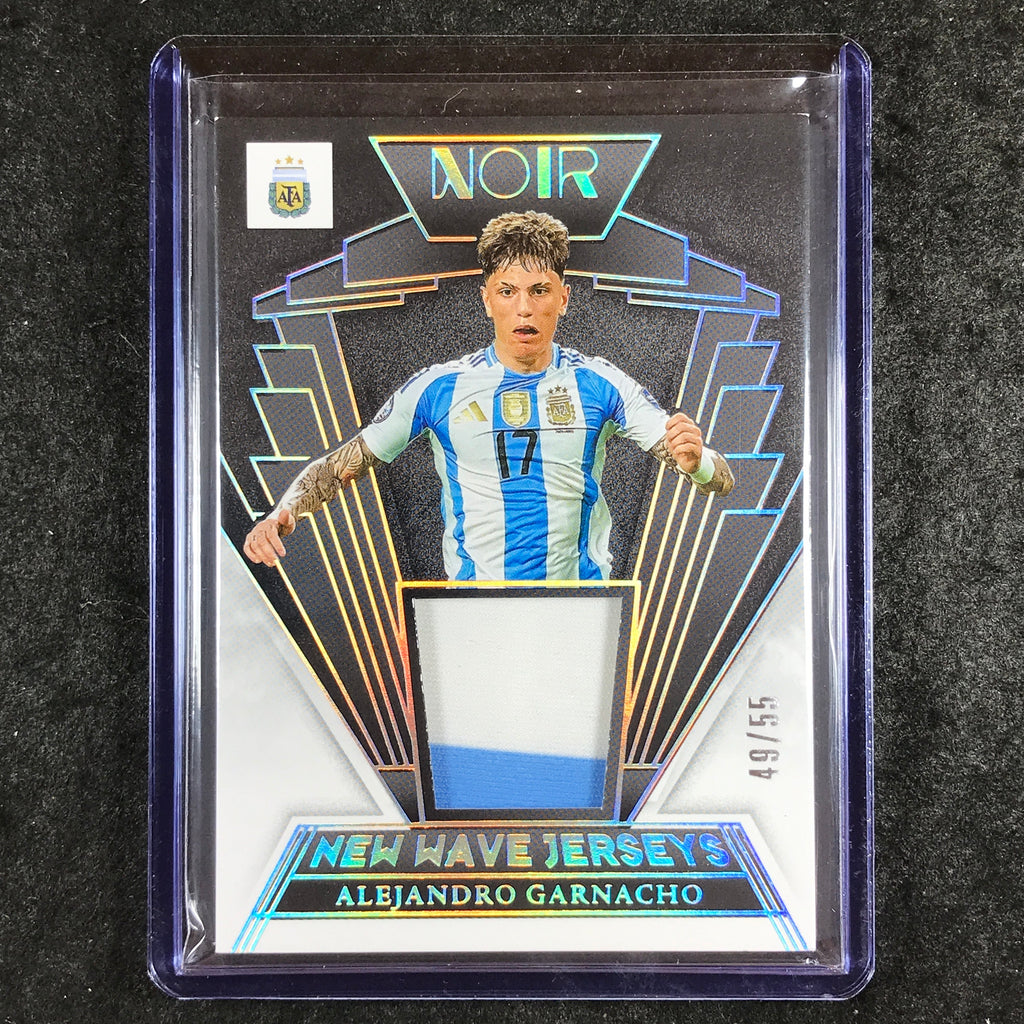 2024-25 Noir Soccer ALEJANDRO GARNACHO New Wave Jerseys Relic 49/55 ...