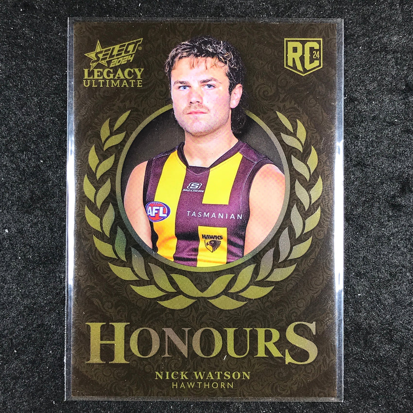 2024 Select AFL Legacy Ultimate NICK WATSON Honours Rookie 205/255 #20 ...