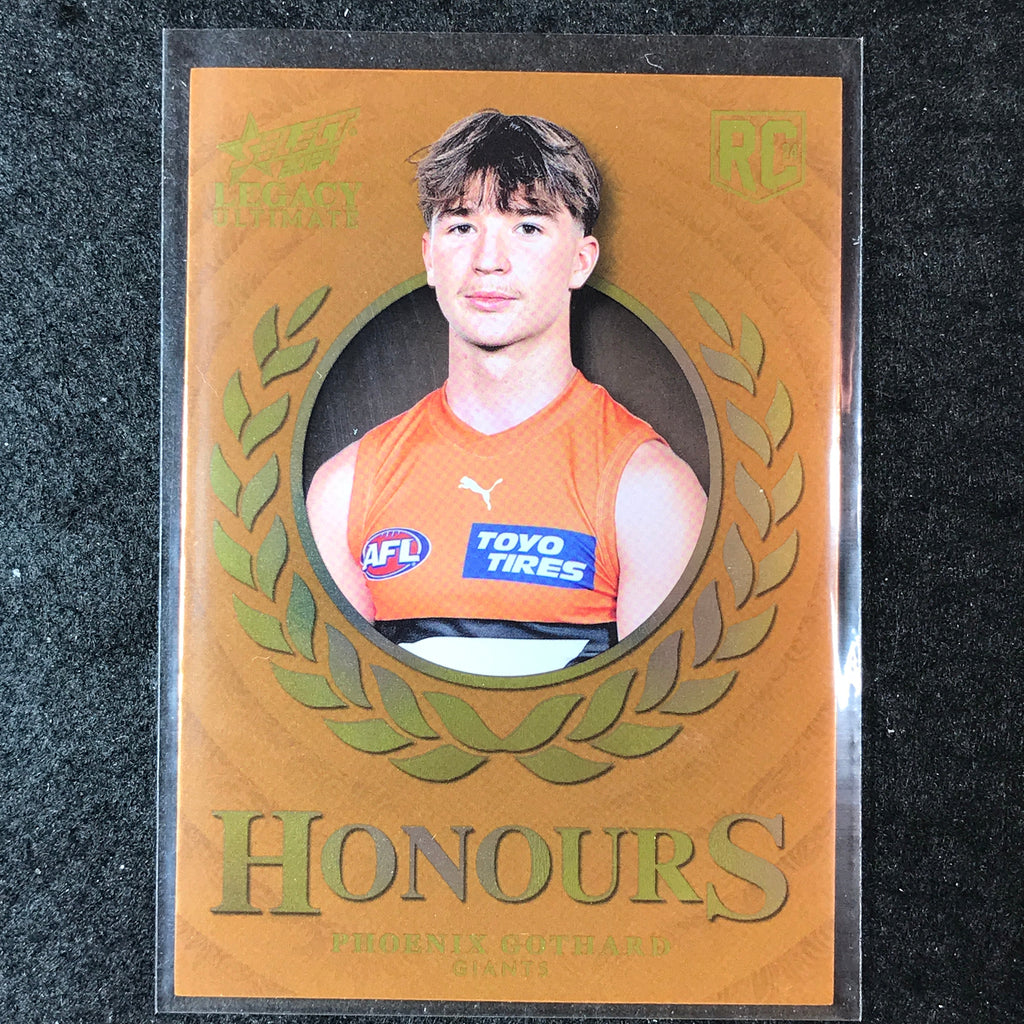 2024 Select AFL Legacy Ultimate PHOENIX GOTHARD Honours Rookie 70/255 ...