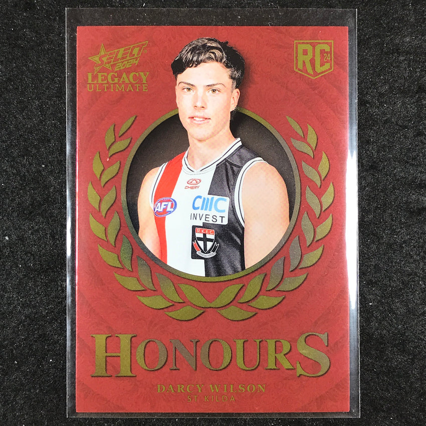 2024 Select AFL Legacy Ultimate DARCY WILSON Honours Rookie 110/255 #2 ...