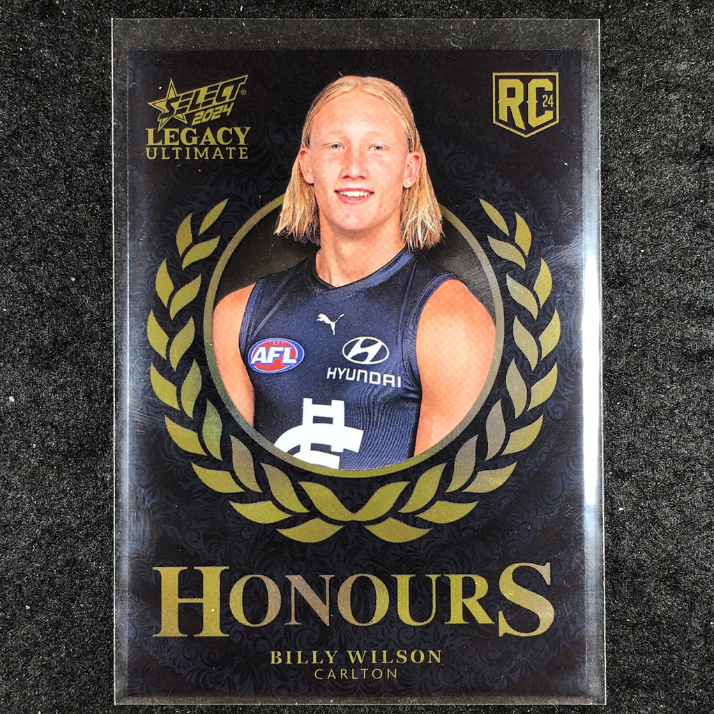 2024 Select AFL Legacy Ultimate BILLY WILSON Honours Rookie 13/255 #23 ...