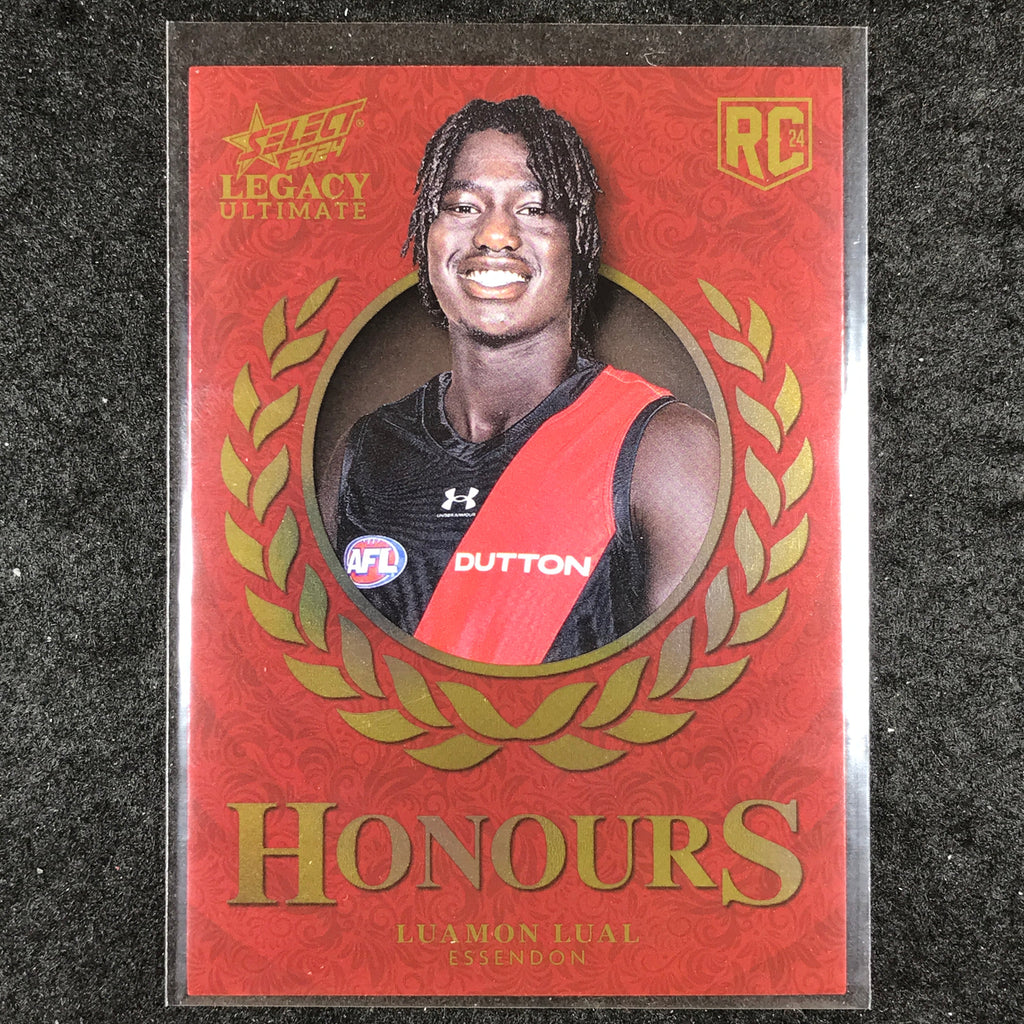 2024 Select AFL Legacy Ultimate LUAMON LUAL Honours Rookie 56/255 #237 ...