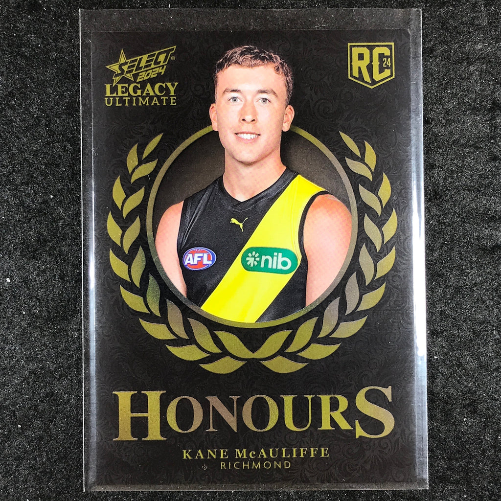 2024 Select AFL Legacy Ultimate KANE MCAULIFFE Honours Rookie 247/255 ...