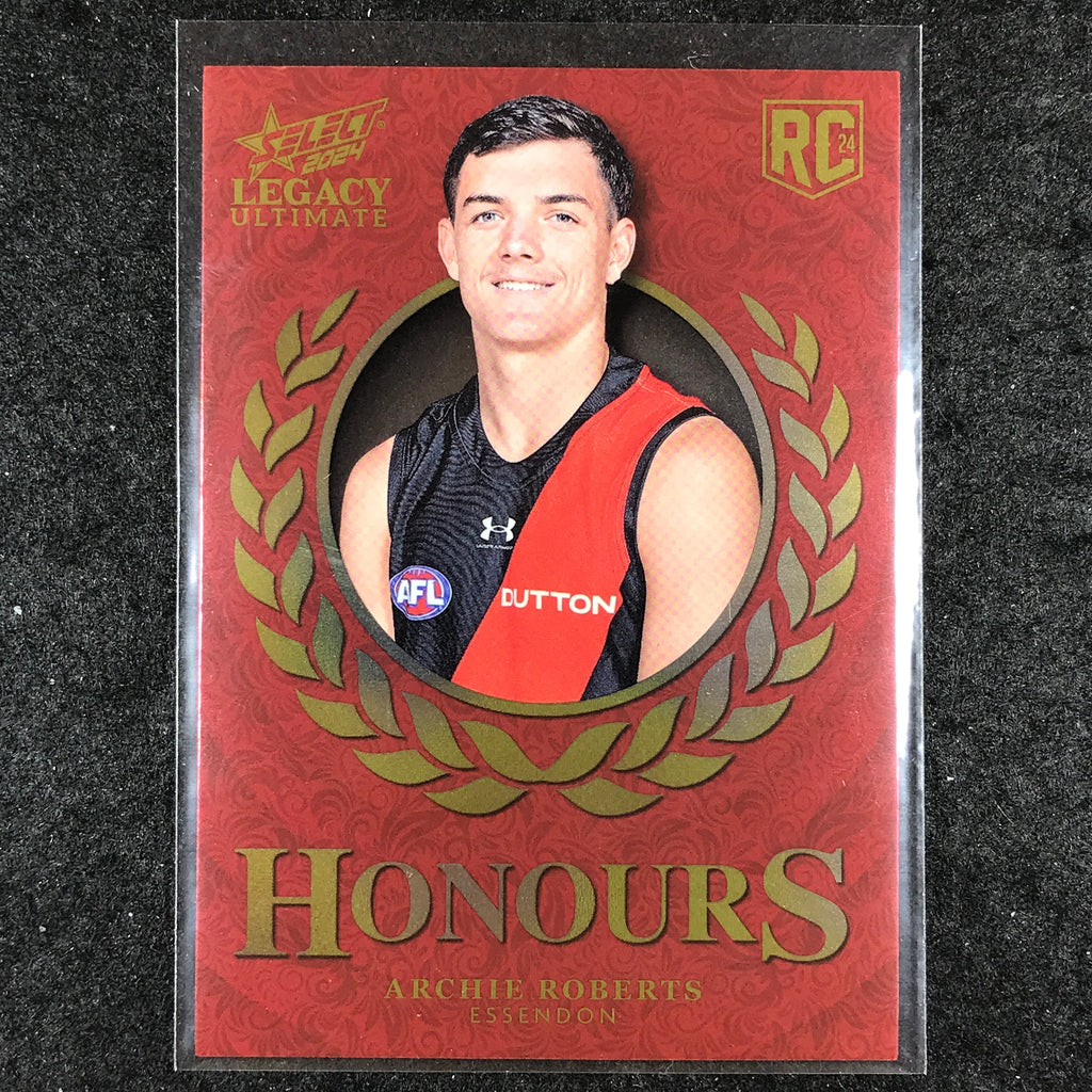 2024 Select AFL Legacy Ultimate ARCHIE ROBERTS Honours Rookie 48/255 ...