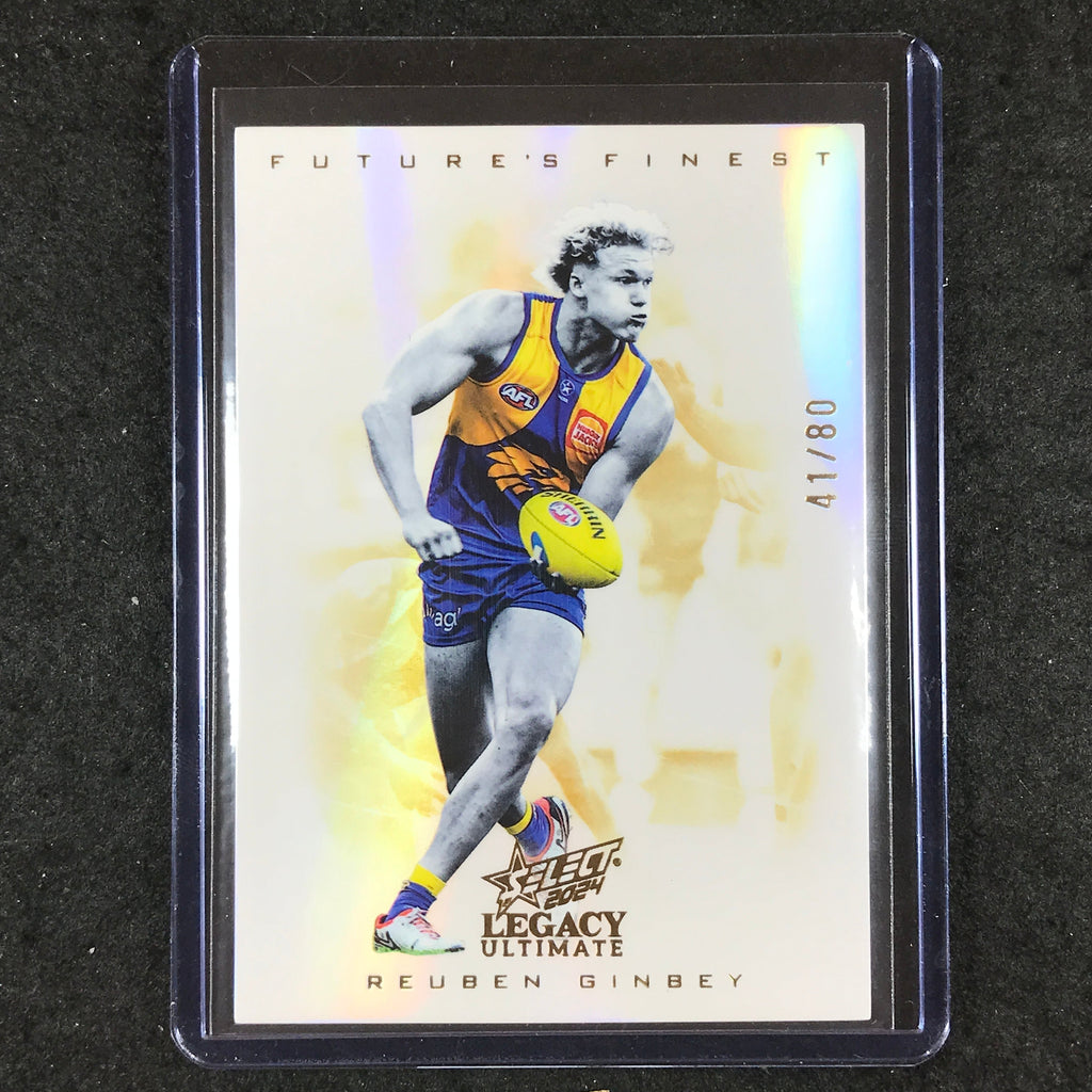 2024 Select AFL Legacy Ultimate REUBEN GINBEY Future's Finest 41/80 #4 ...
