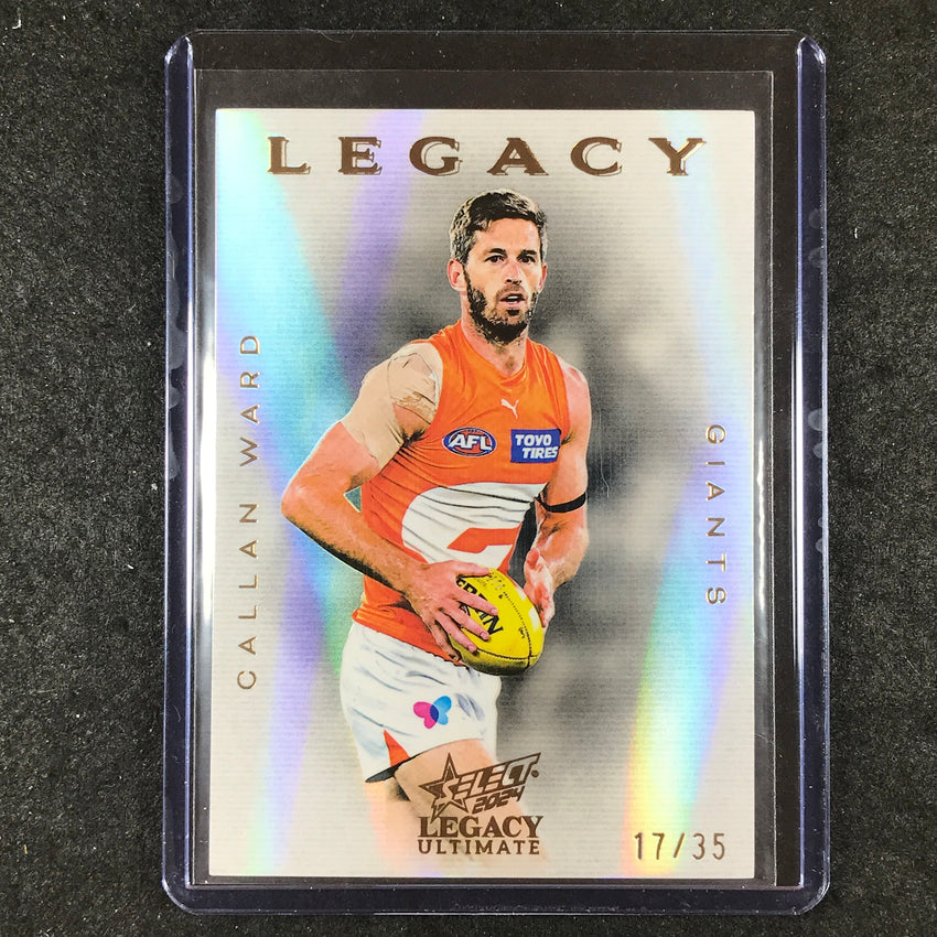 2024 Select AFL Legacy Ultimate CALLAN WARD Legacy 17/35 #40 – Cherry ...