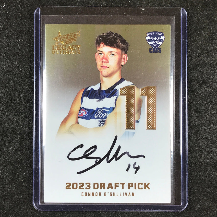 2024 Select AFL Legacy Ultimate CONNOR O'SULLIVAN Draft Pick Signature ...