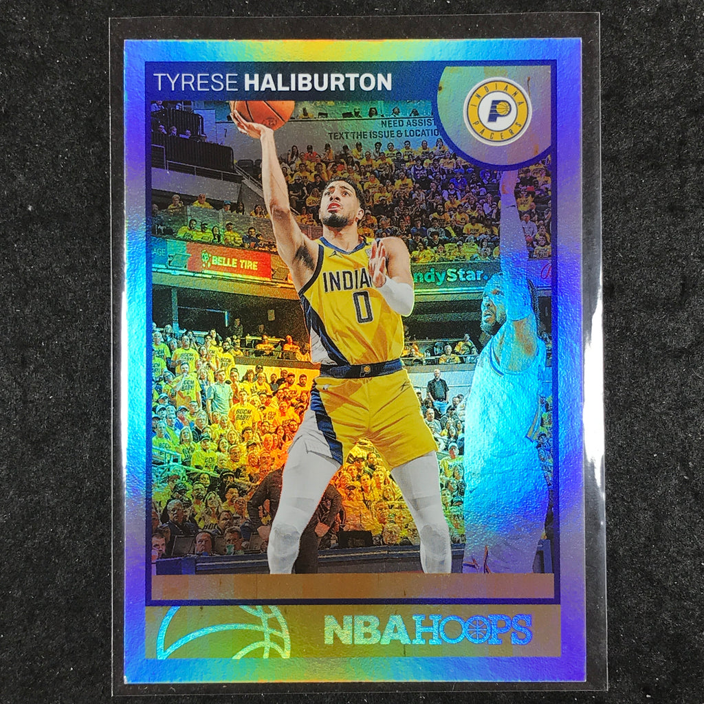 2024-25 Hoops TYRESE HALIBURTON Hoops Throwback #11 – Cherry Collectables