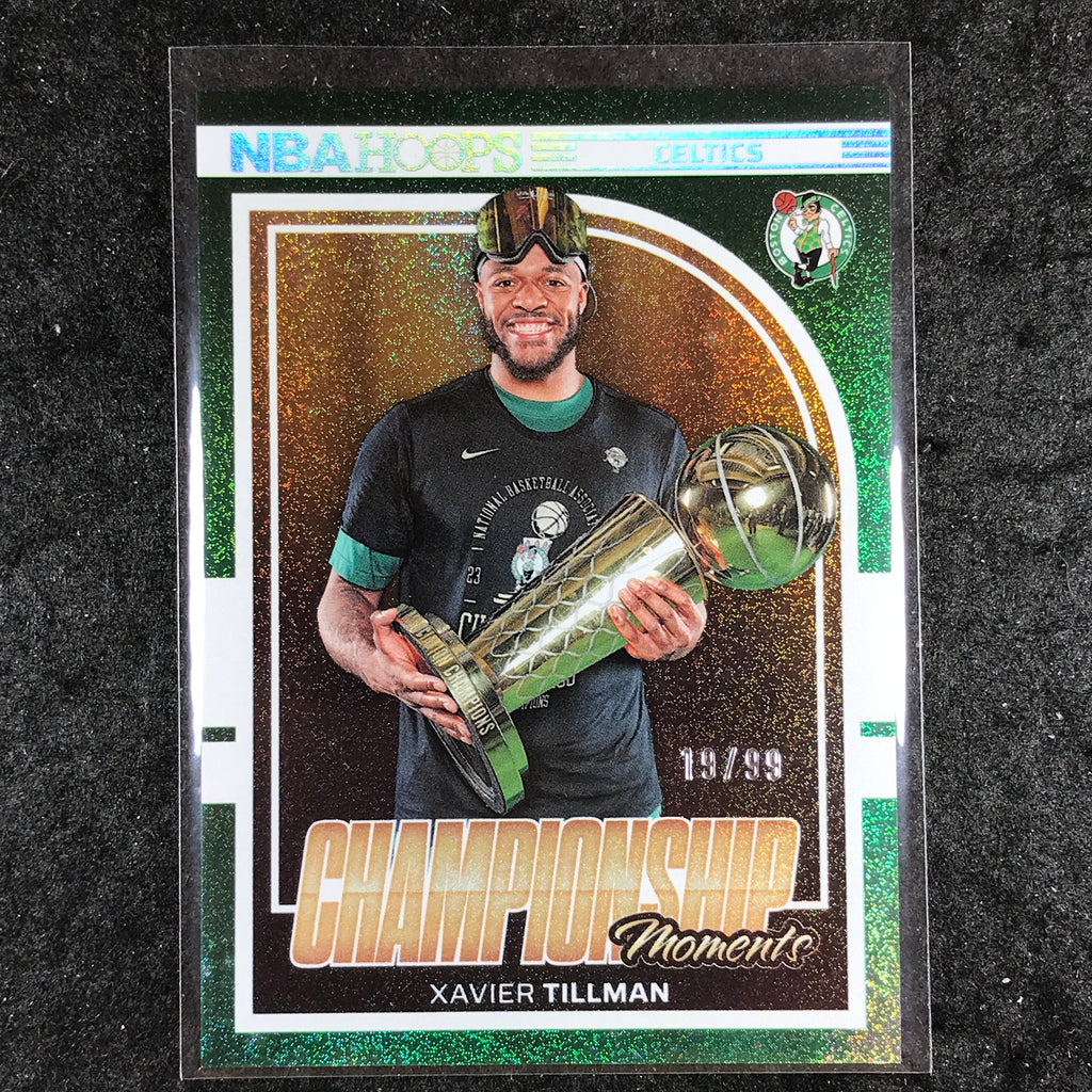 2024-25 Hoops XAVIER TILLMAN Championship Moments Green 19/99 #9 ...