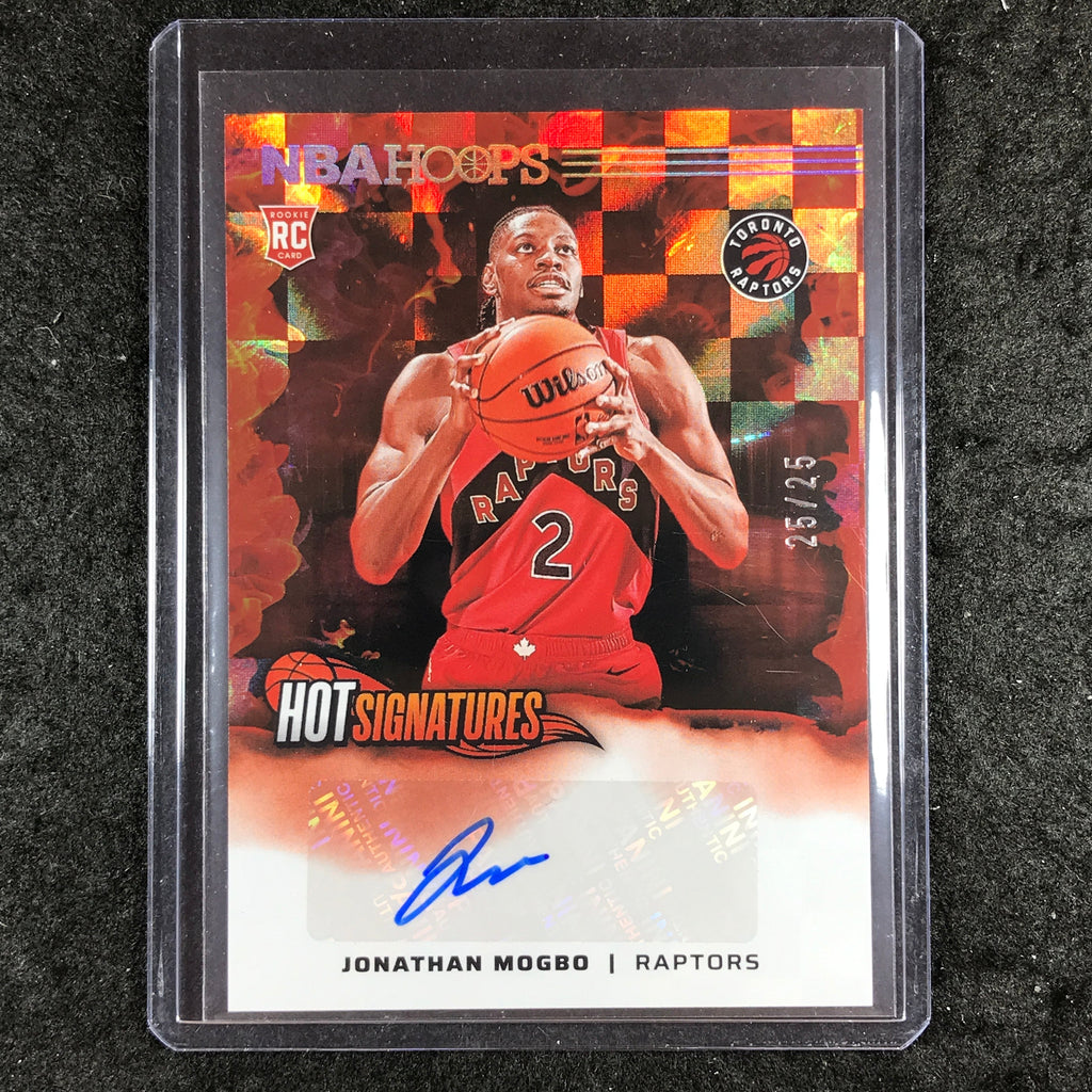 2024-25 Hoops JONATHAN MOGBO Hot Signatures Rookie Auto Red 25/25 ...
