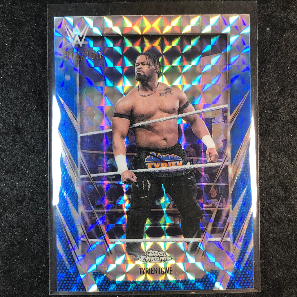 2026 Topps Chrome WWE TYRIEK IGWE Base Blue Geometric 12/150 #190 ...