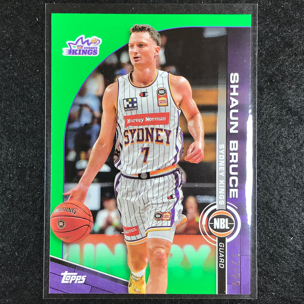 2023-24 Topps NBL SHAUN BRUCE Base Green 12/99 #90 – Cherry Collectables