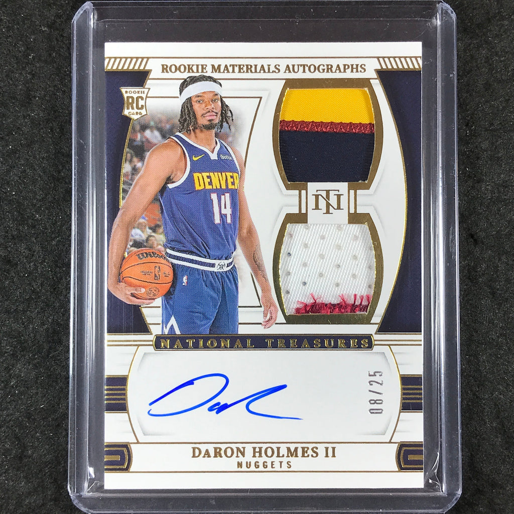 2024-25 National Treasures DARON HOLMES II Rookie Materials Patch Auto ...