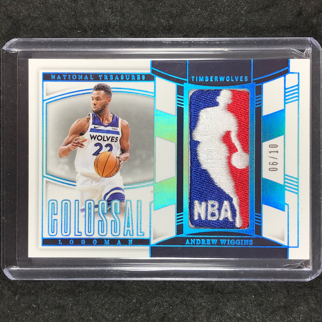 2024-25 National Treasures ANDREW WIGGINS Colossal Logoman Patch Relic ...