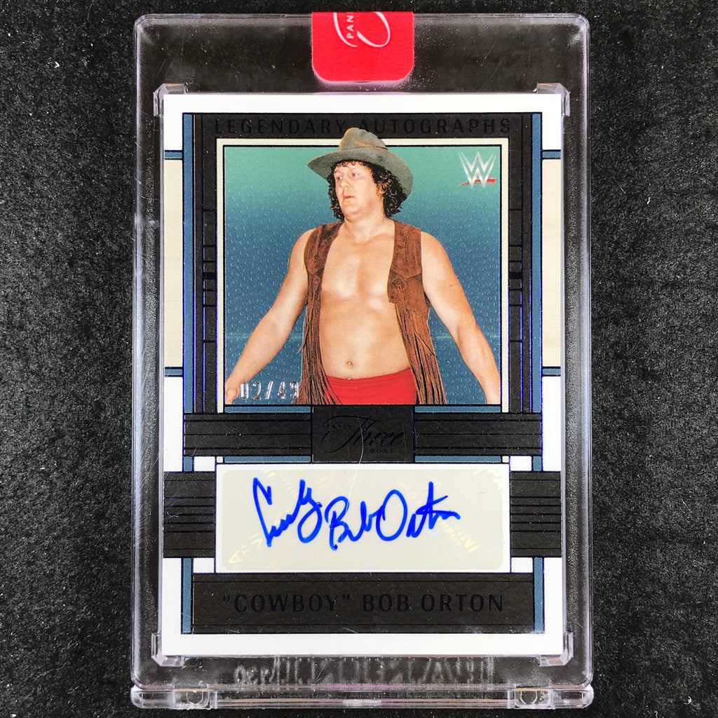 2024 Three Count WWE "COWBOY" BOB ORTON Legendary Autographs Blue 2/49 ...