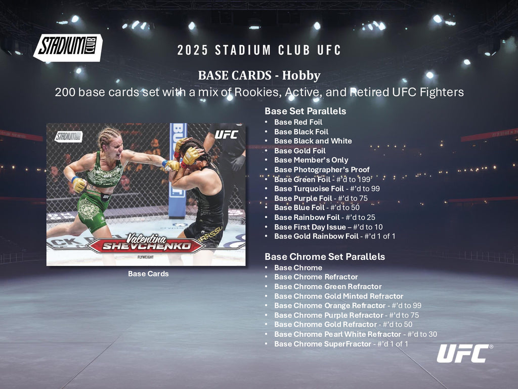 2025 Topps Stadium Club UFC Hobby Box | Jon Jones Beam Team – Cherry ...