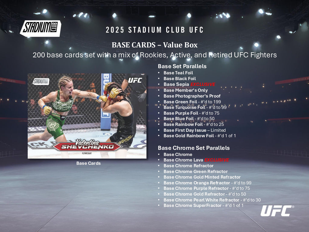 2025 Topps Stadium Club UFC Mega Box – Cherry Collectables