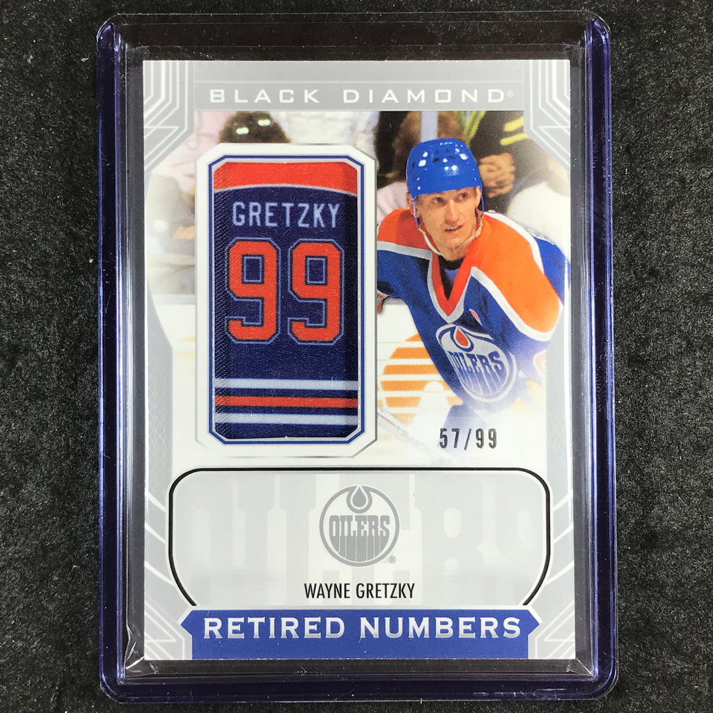 2024-25 Black Diamond NHL WAYNE GRETZKY Oilers Retired Numbers Patches ...