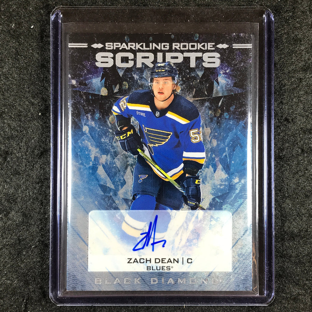 2024-25 Black Diamond NHL ZACH DEAN Sparkling Rookie Scripts Auto #ZD ...