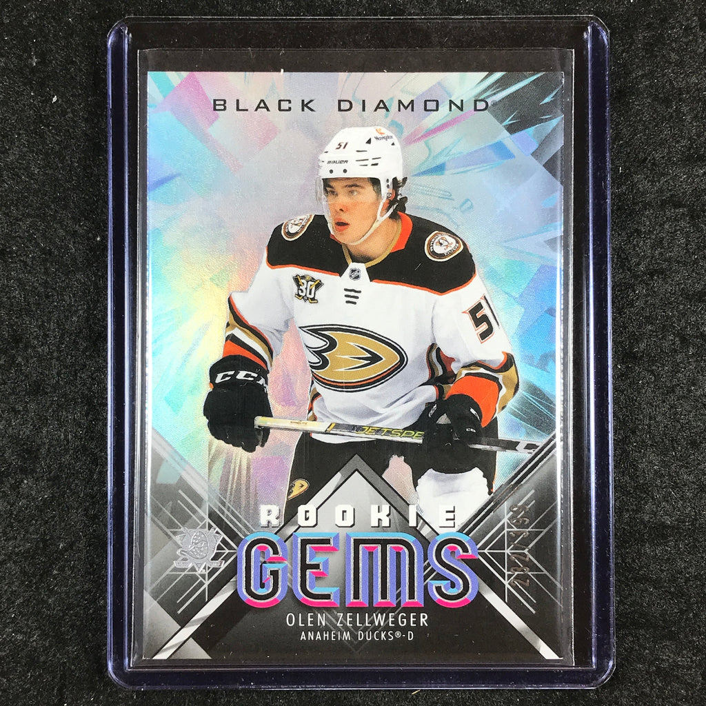 2024-25 Black Diamond NHL OLEN ZELLWEGER Rookie Gems 232/399 – Cherry ...