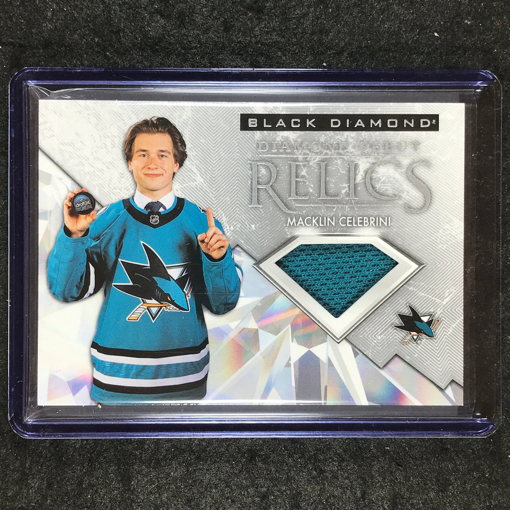 2024-25 Black Diamond NHL MACKLIN CELEBRINI Diamond Debut Relics Rooki ...