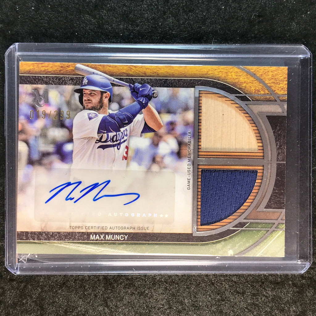 2025 Museum Baseball MAX MUNCY Signature Swatches Dual Relic Auto 19/2 ...