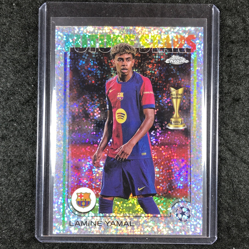 2024-25 Topps Chrome UEFA Club Comp LAMINE YAMAL Base Future Stars Spe ...
