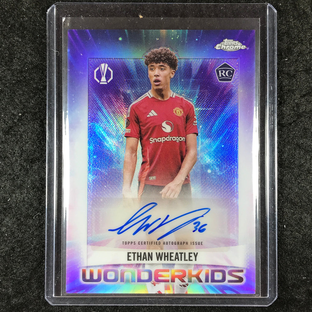2024-25 Topps Chrome UEFA Club Comp ETHAN WHEATLEY Wonderkids Rookie A ...