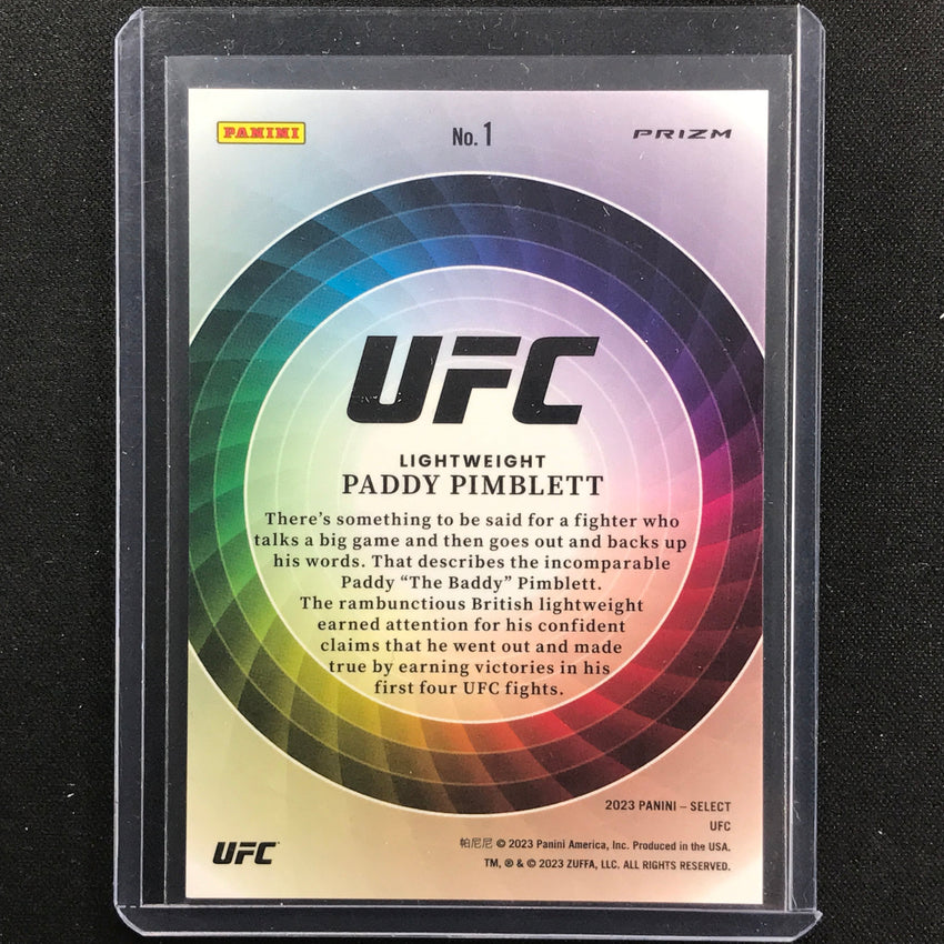 2023 Select UFC PADDY PIMBLETT Color Wheel Prizm SSP #1 – Cherry ...