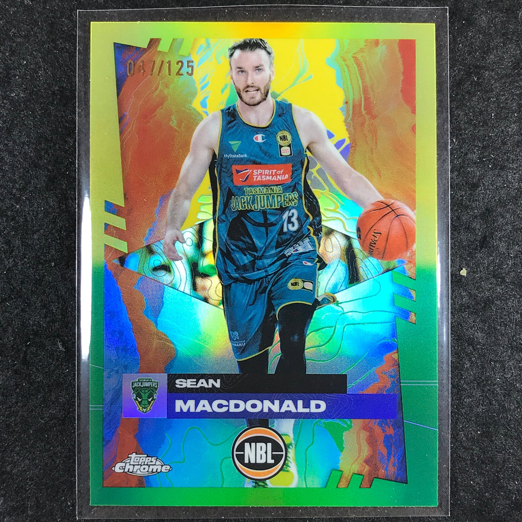 2024-25 Topps Chrome NBL SEAN MACDONALD Base Golden Wattle /125 #98 ...